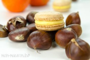 Macarons aus Esskastanien - Maronen